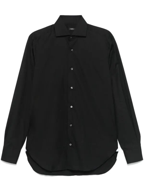 BARBA NAPOLI Poplin Shirt - Black