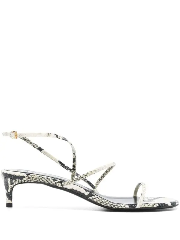 Khaite 35mm Snakeskin-print Sandals