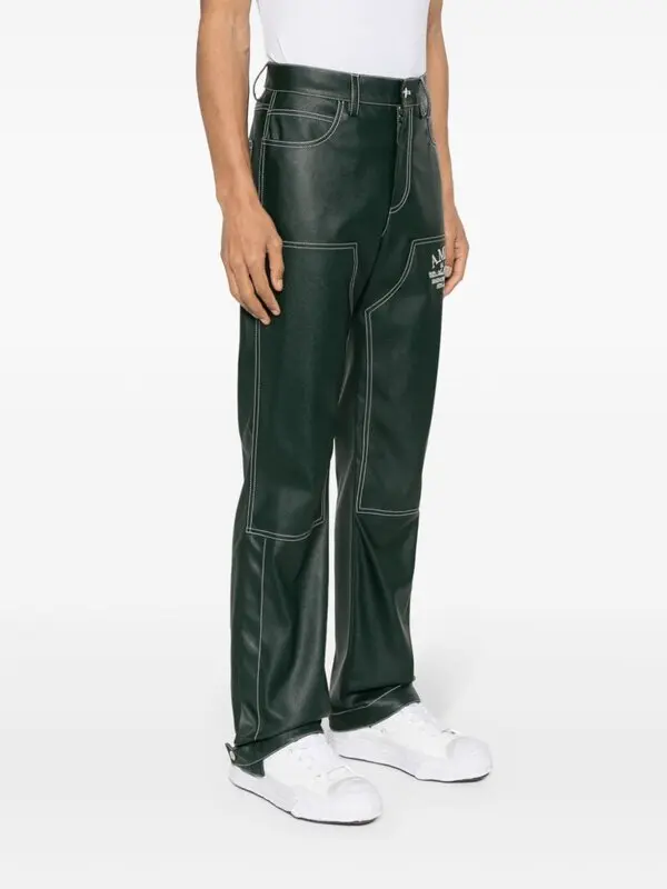 Amiri Logo-embroidered Straight Trousers