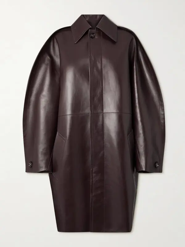Bottega Veneta Paneled Leather Coat