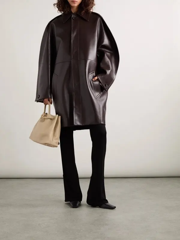 Bottega Veneta Paneled Leather Coat