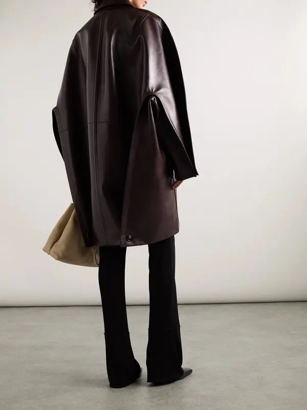 Bottega Veneta Paneled Leather Coat