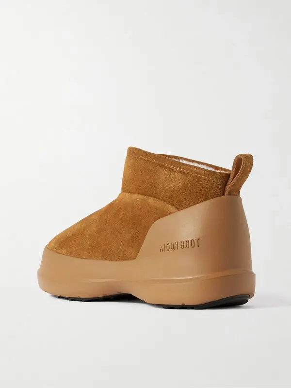Moon Boot Luna Low Suede Boots - Brown