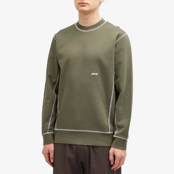 PAREL STUDIOS Contrast Crewneck Sweatshirt