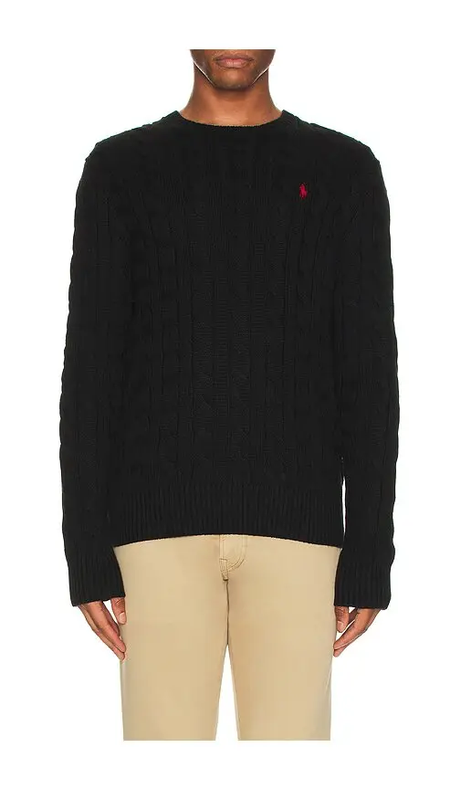 Polo Ralph Lauren Cable Knit Cotton Pullover Sweater
