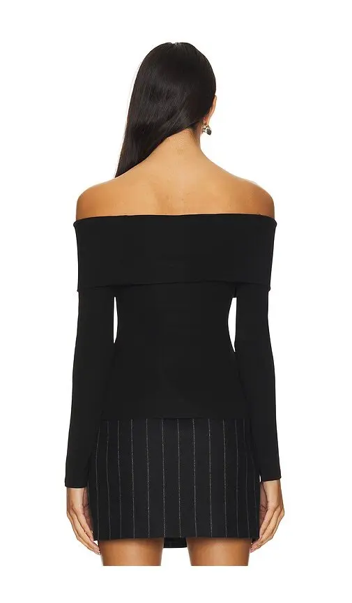Theory Long Sleeve Off The Shoulder Top