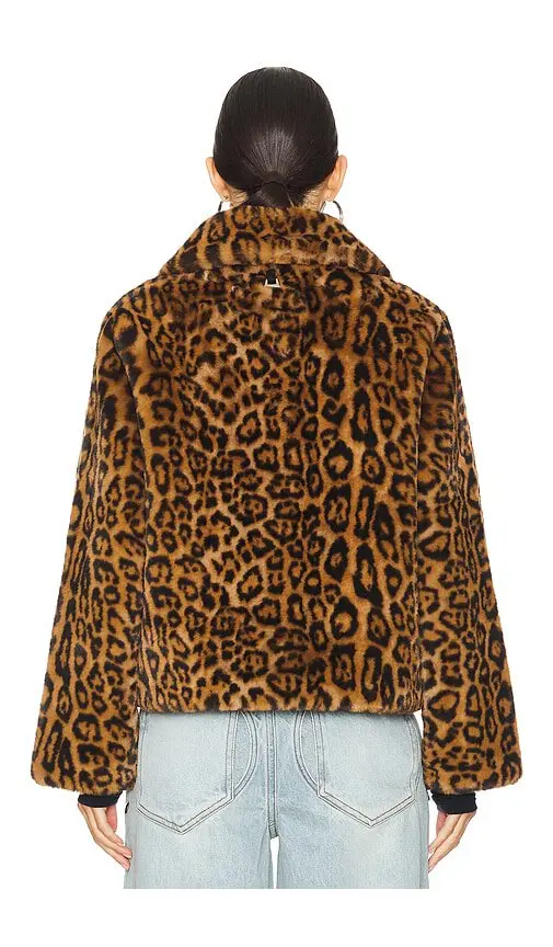 Apparis Elis Leopard Print Short Coat