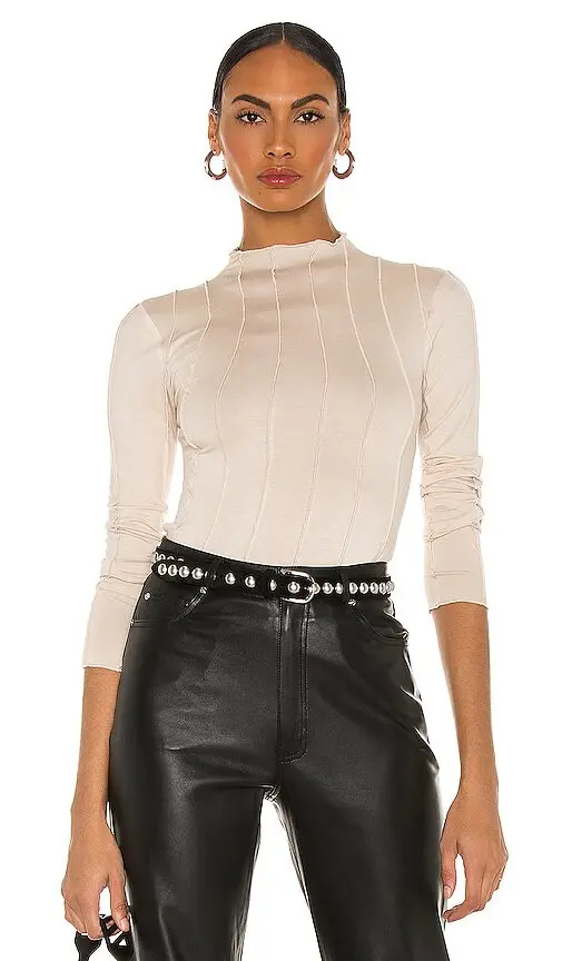 LOVERS AND FRIENDS Seamed Long Sleeve Top
