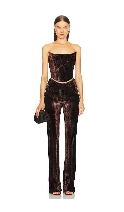 MICHAEL COSTELLO X Revolve Ryliana Top - Chocolate