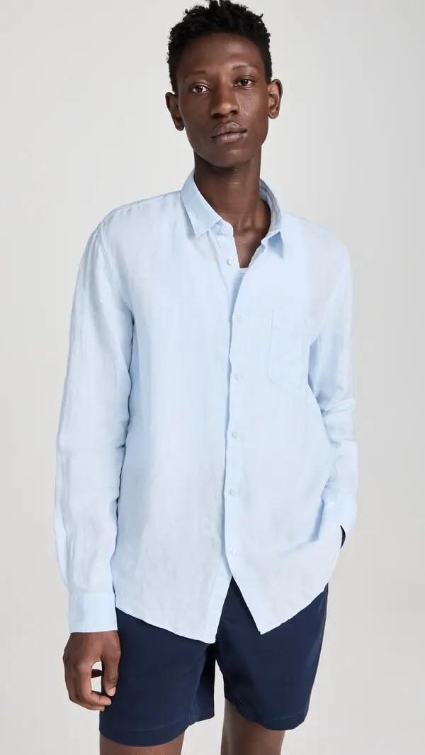 Vilebrequin Caroubis Linen Shirt - Bleu Ciel