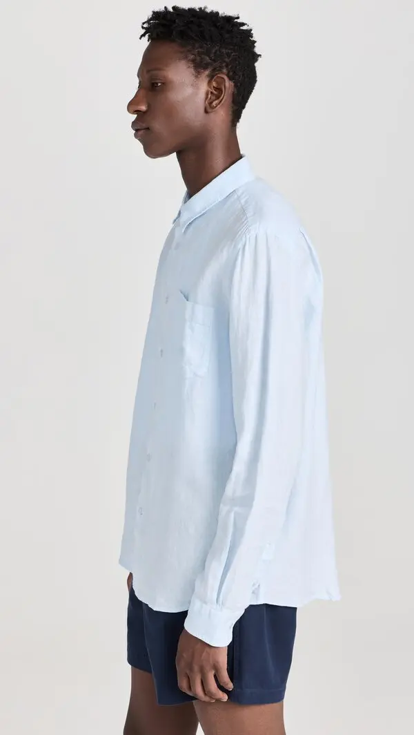 Vilebrequin Caroubis Linen Shirt - Bleu Ciel