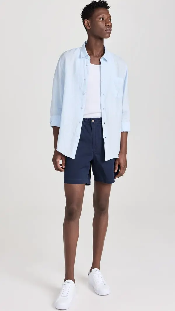 Vilebrequin Caroubis Linen Shirt - Bleu Ciel