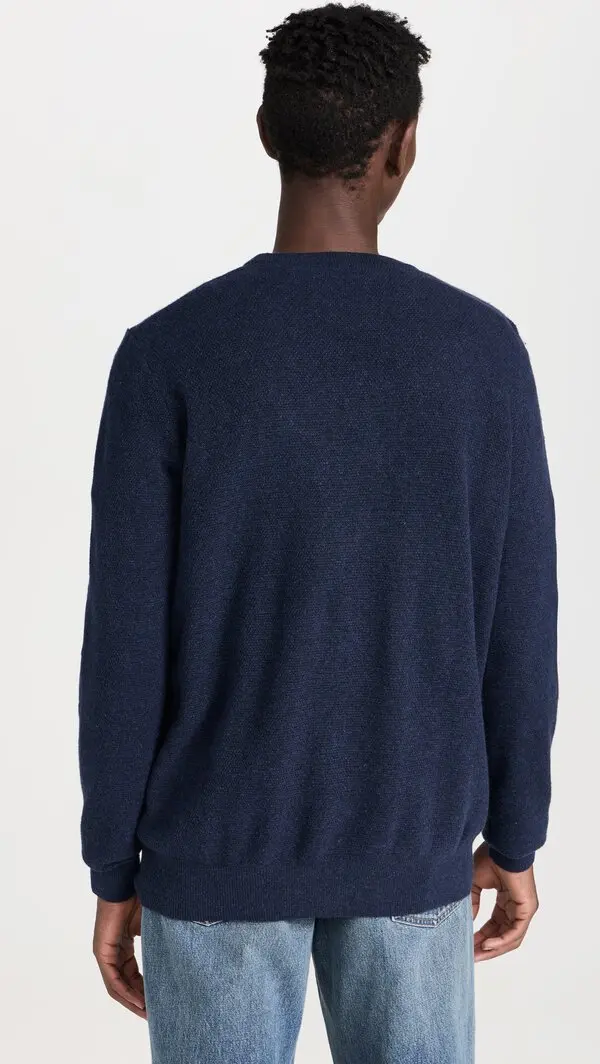 Faherty Brand Jackson Crewneck Sweater - Navy Heather