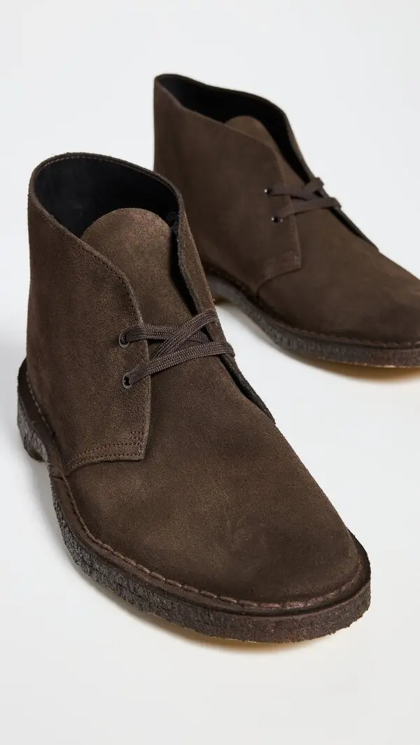 Clarks Desert Boots - Brown Suede