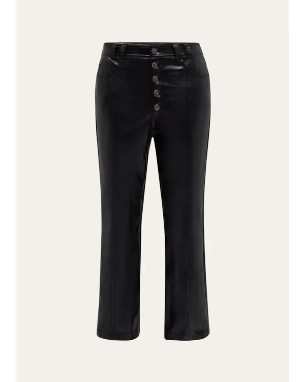 Cinq À Sept Wallace Faux Leather Bootcut Ankle Pants