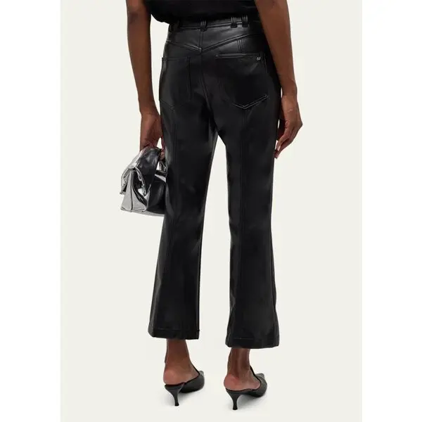 Cinq À Sept Wallace Faux Leather Bootcut Ankle Pants