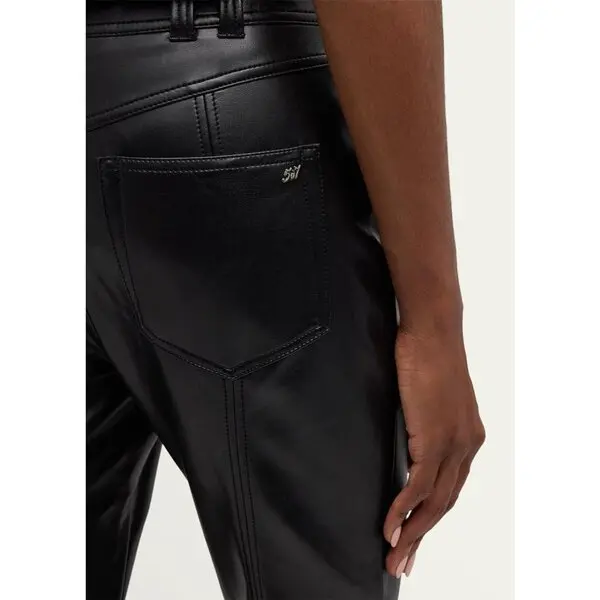 Cinq À Sept Wallace Faux Leather Bootcut Ankle Pants