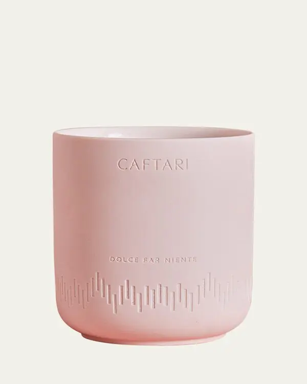 CAFTARI Dolce Far Niente Candle, 10.5 Oz - Pink