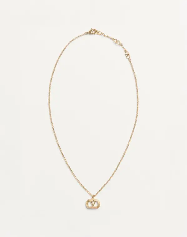 Valentino Garavani Ovalette Metal Necklace - Gold