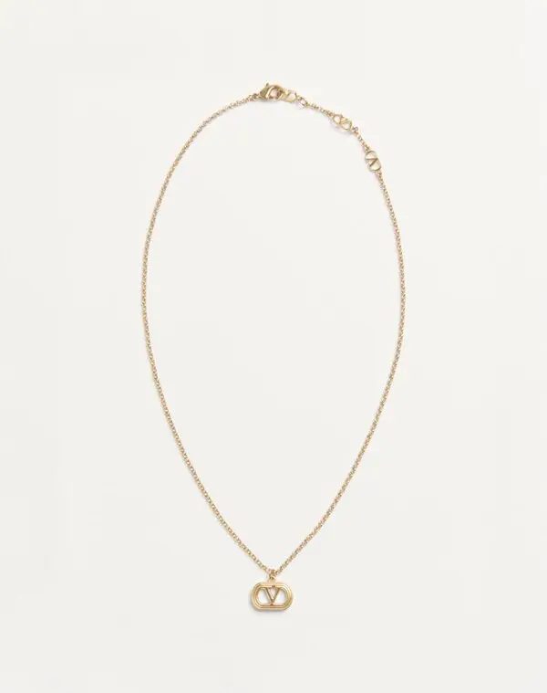 Valentino Garavani Ovalette Metal Necklace - Gold