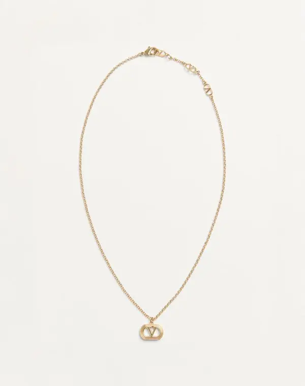 Valentino Garavani Ovalette Metal Necklace - Gold