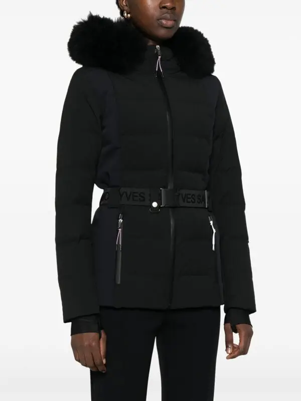 YVES SALOMON Belted Ski Jacket - Black