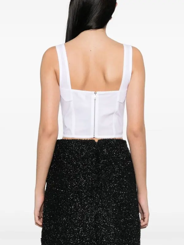 Dolce & Gabbana Floral-lace Top - White