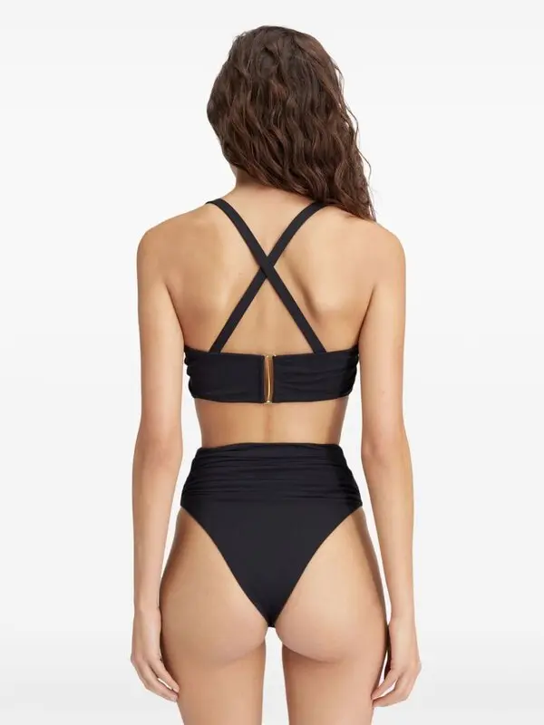 Jacquemus Le Drapeado Bikini Bottoms - Black