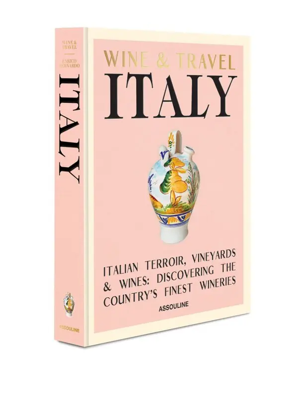 Assouline Wine & Travel Italy Enrico Bernardo Hardcover Book - Pink