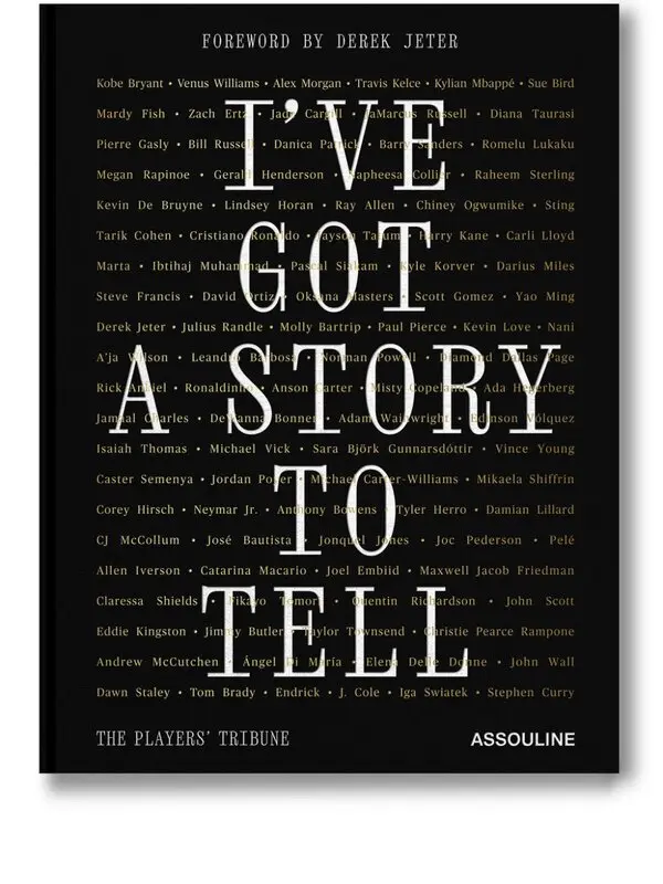 Assouline The Players' Tribune: I've Got A Story To Tell Hardcover Book - Black