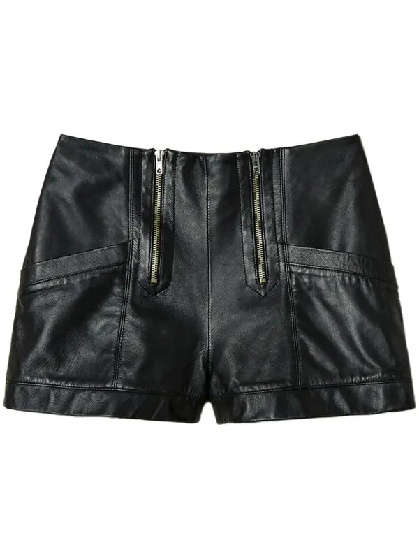 TWINSET Fairfax Leather Shorts