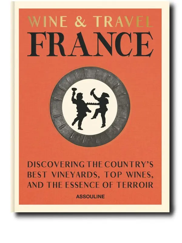 Assouline Wine & Travel France Enrico Bernardo Hardcover Book - Orange