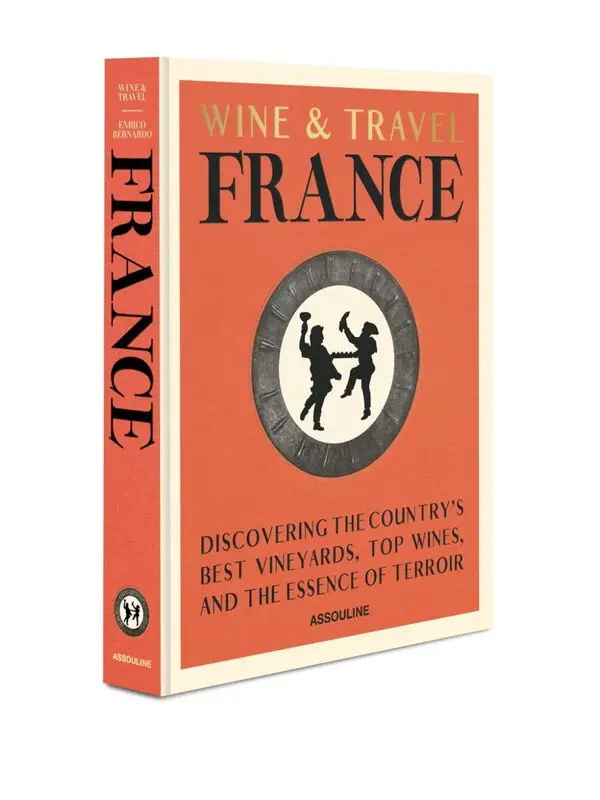 Assouline Wine & Travel France Enrico Bernardo Hardcover Book - Orange