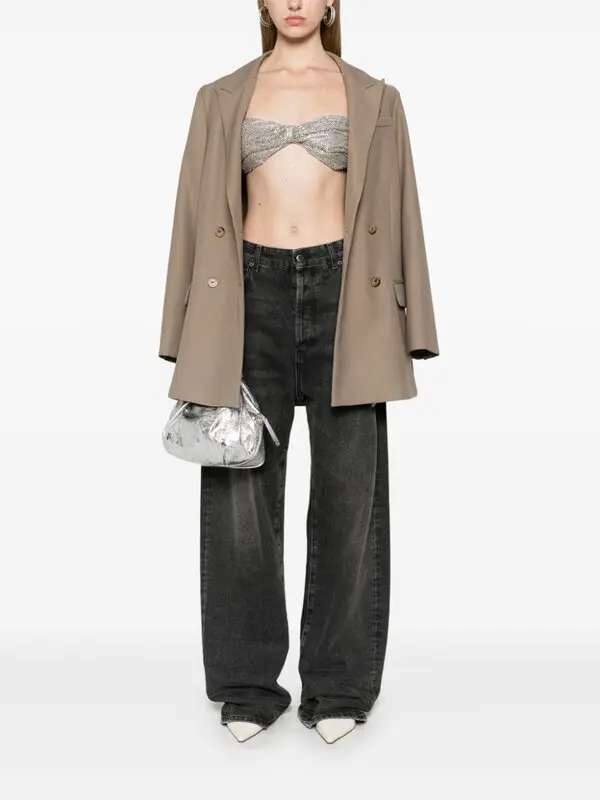 Giuseppe Di Morabito Crystal-embellished Bralette Top