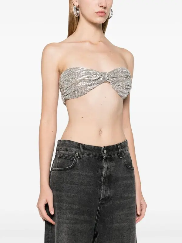 Giuseppe Di Morabito Crystal-embellished Bralette Top