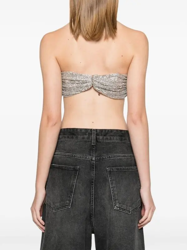 Giuseppe Di Morabito Crystal-embellished Bralette Top