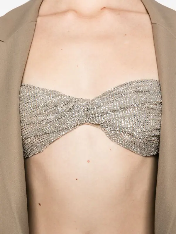 Giuseppe Di Morabito Crystal-embellished Bralette Top