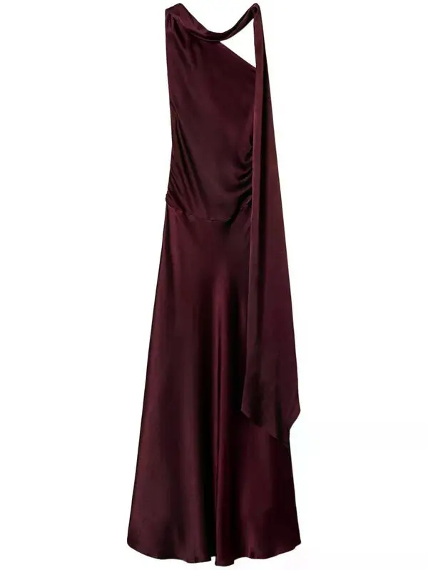 TWINSET One-shoulder Satin Dress