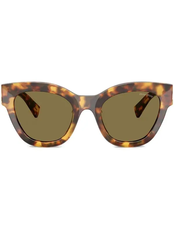 Miu Miu Oversized Sunglasses - Brown