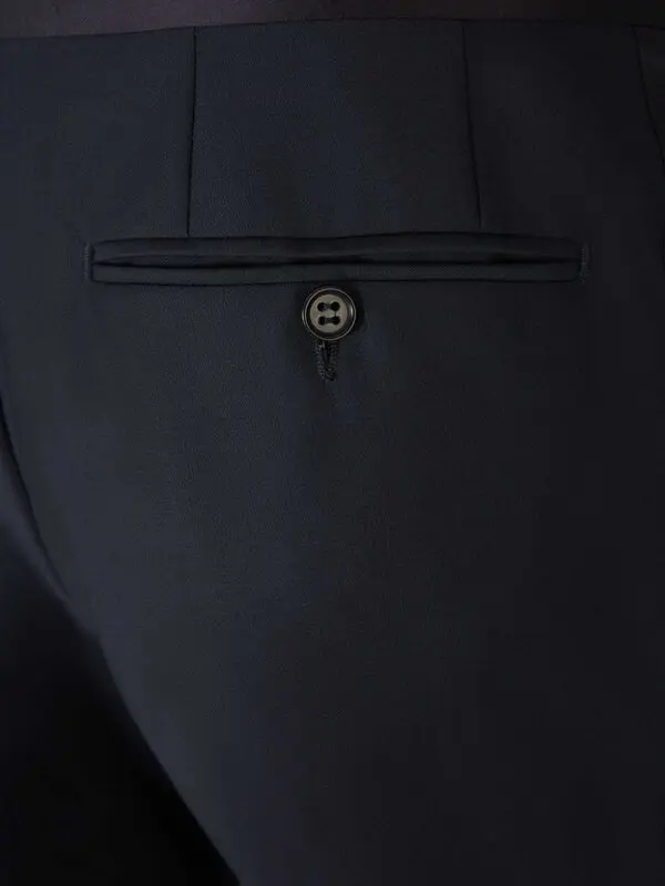 Canali Wool Single-breasted Suit - Black