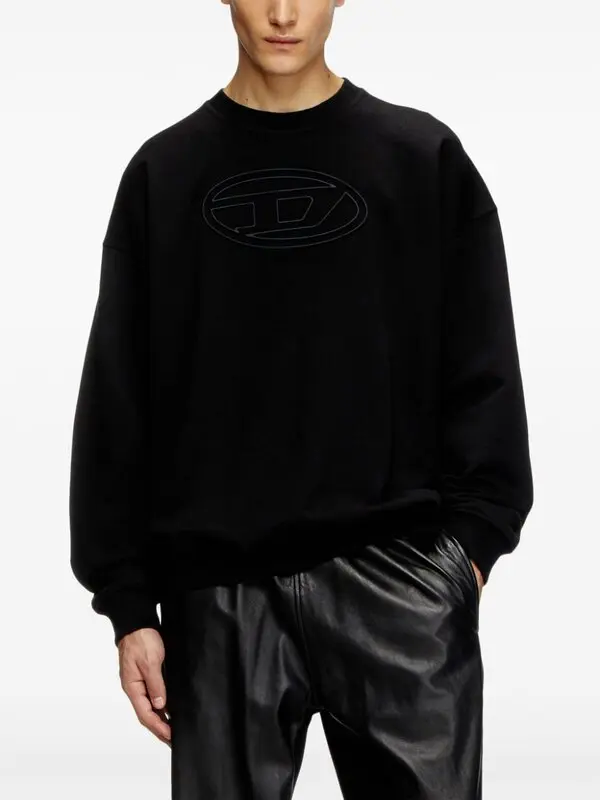 DIESEL® S-mart-bigoval Sweatshirt - Black