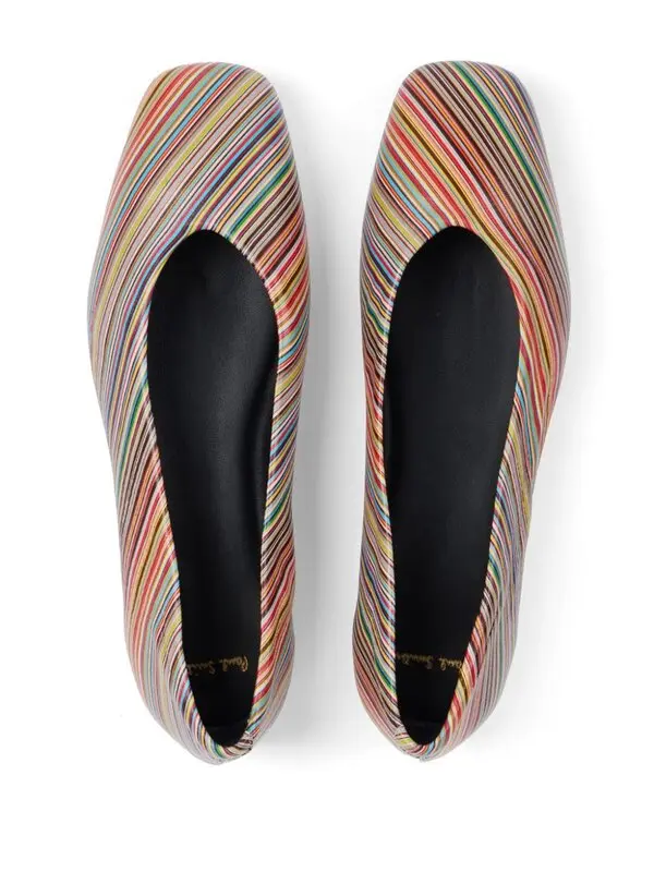 Paul Smith Striped Ballerina Flats