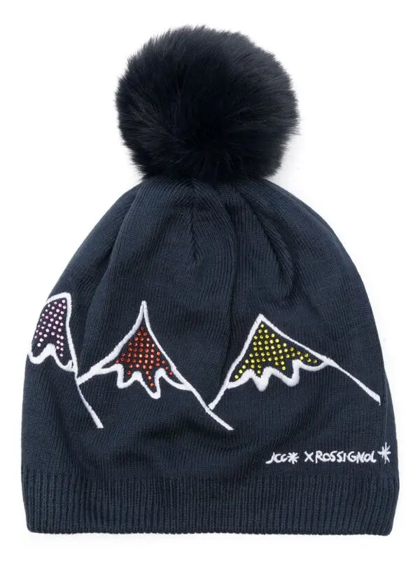 Rossignol X Jcc Crystal-embellished Beanie - Blue