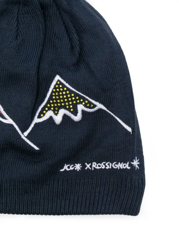 Rossignol X Jcc Crystal-embellished Beanie - Blue
