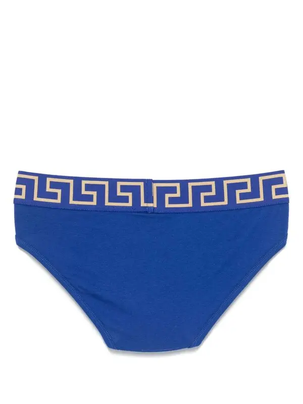 Versace Greca Border Briefs - Blue