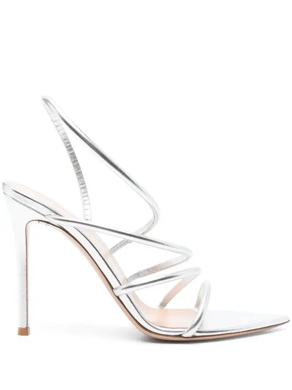 GIANVITO ROSSI 105mm Ettie Sandals - Silver