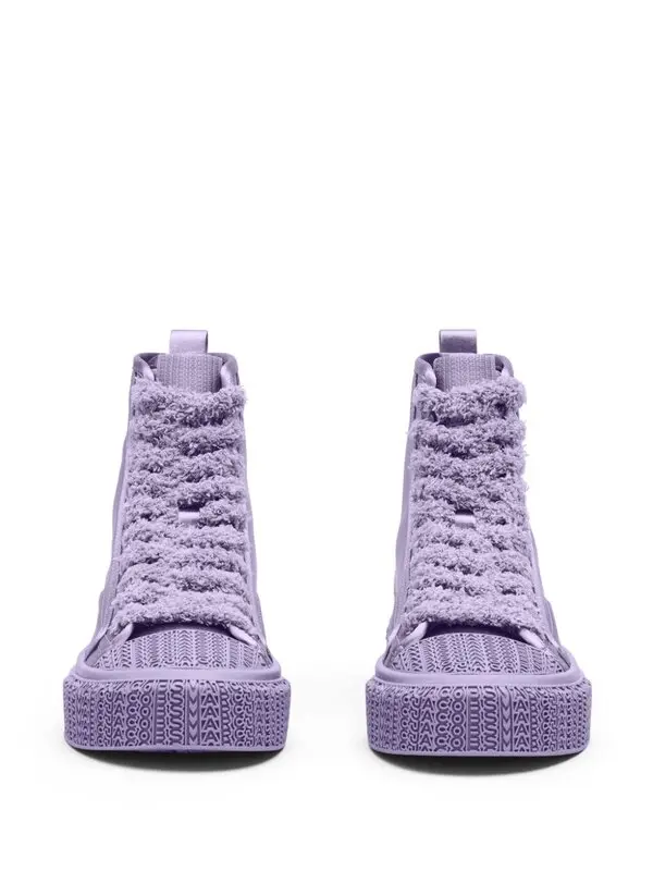 Marc Jacobs Satin High Top Sneakers - Purple