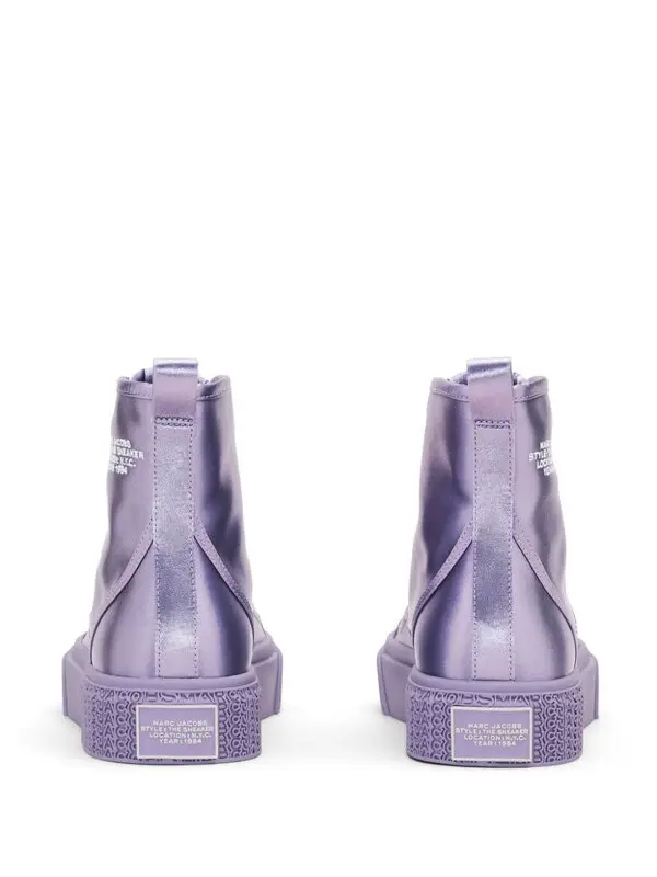 Marc Jacobs Satin High Top Sneakers - Purple