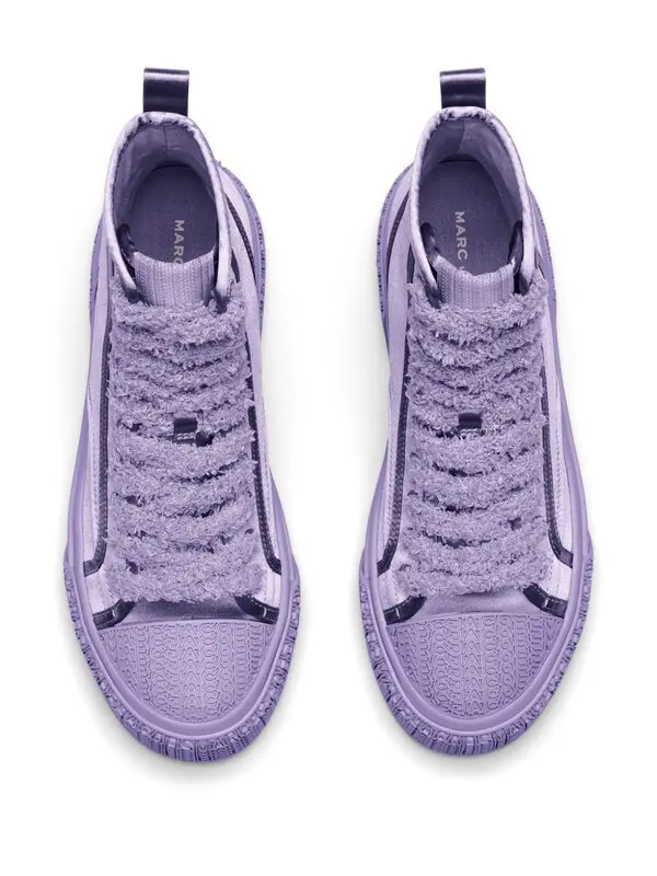 Marc Jacobs Satin High Top Sneakers - Purple