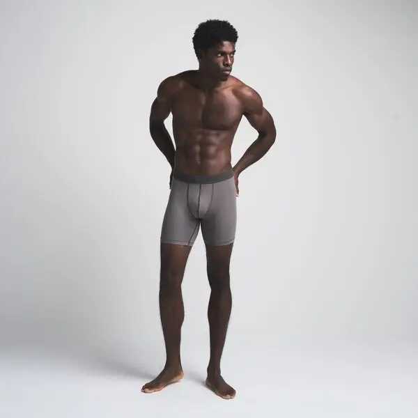 SKIMS 5" Boxer Brief 5 Pack | Black | | Cotton - Heather Multi